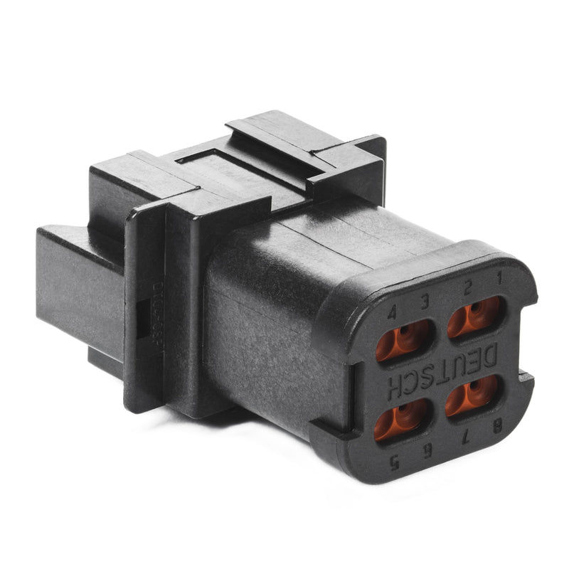 DT04-08PA-E005 - DT Series - 8 Pin Receptacle - A Key, End Cap, Black – BuyDeutsch