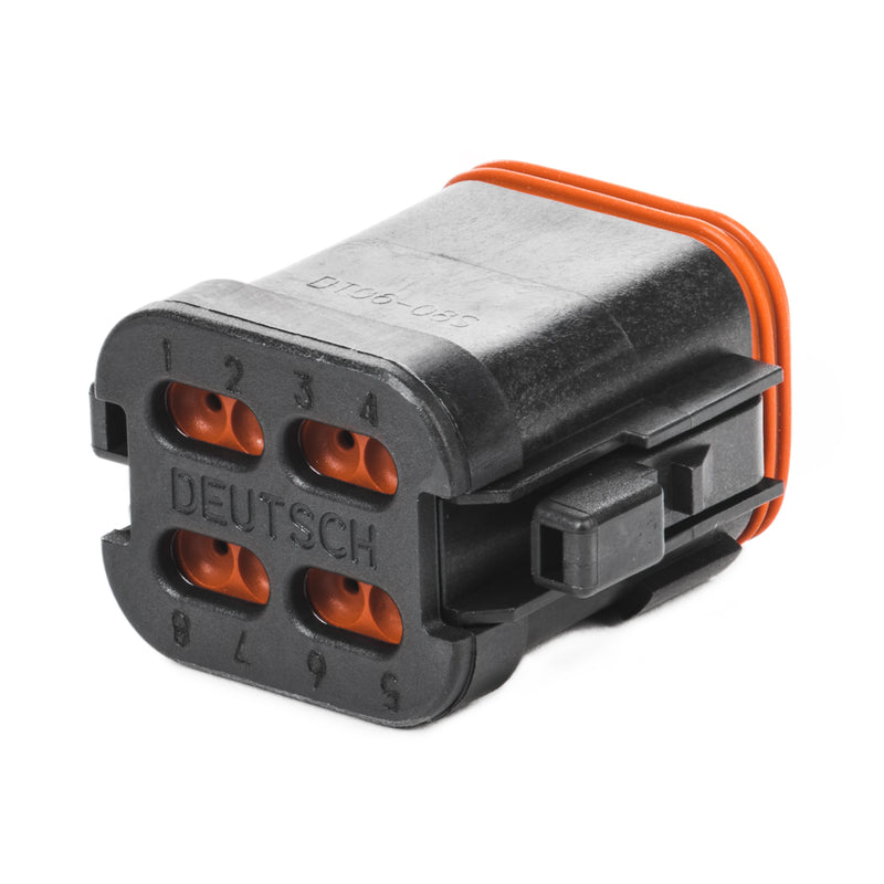 DT06-08SA-E005 - DT Series - 8 Socket Plug - A Key, End Cap, Black – BuyDeutsch