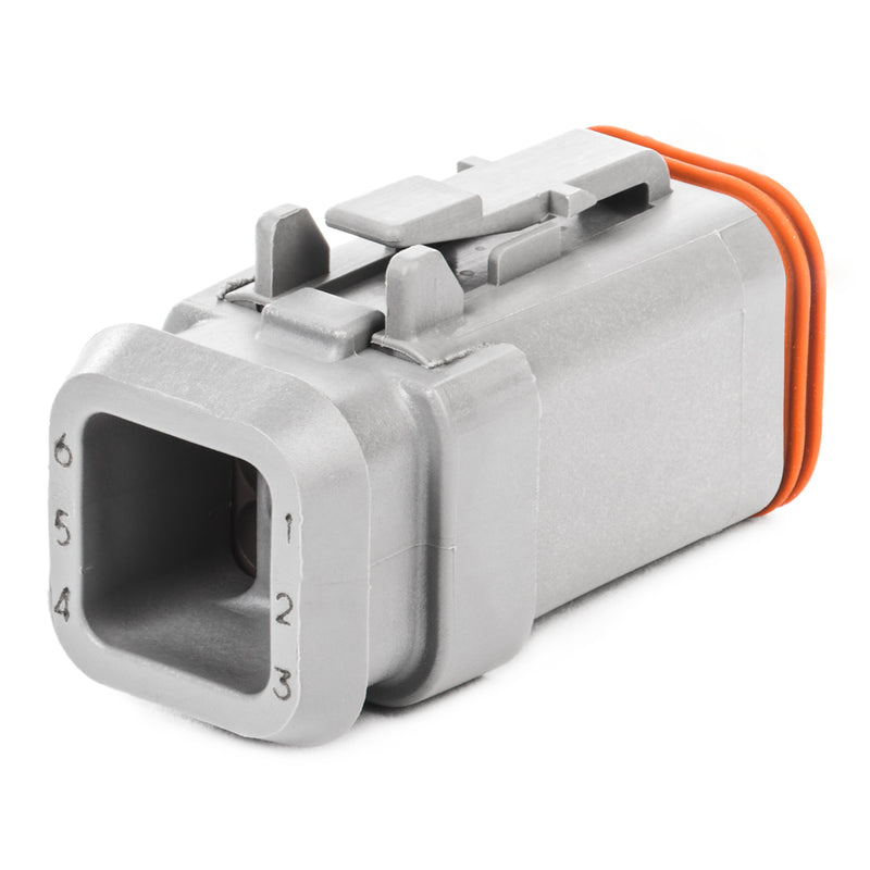 DT06-6S-E008 - DT Series - 6 Socket Plug - Shrink Boot Adapter, Gray – BuyDeutsch