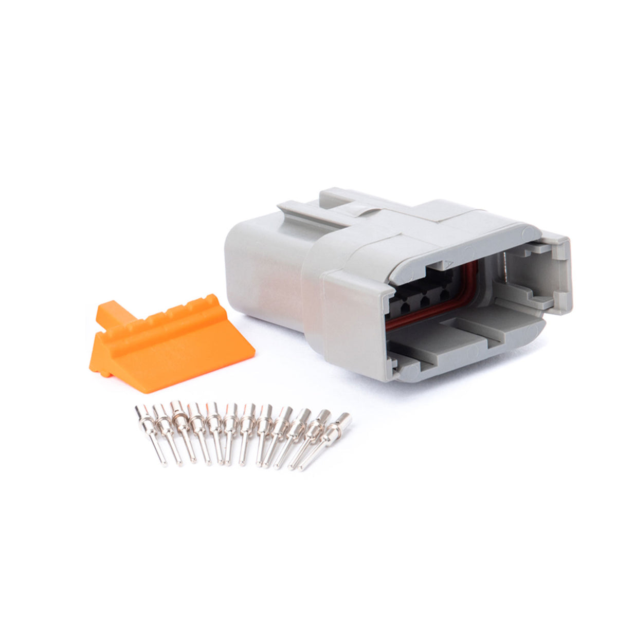DTM12GY-RK - DTM Series - Deutsch 12 Pin Connector Receptacle Kit ...