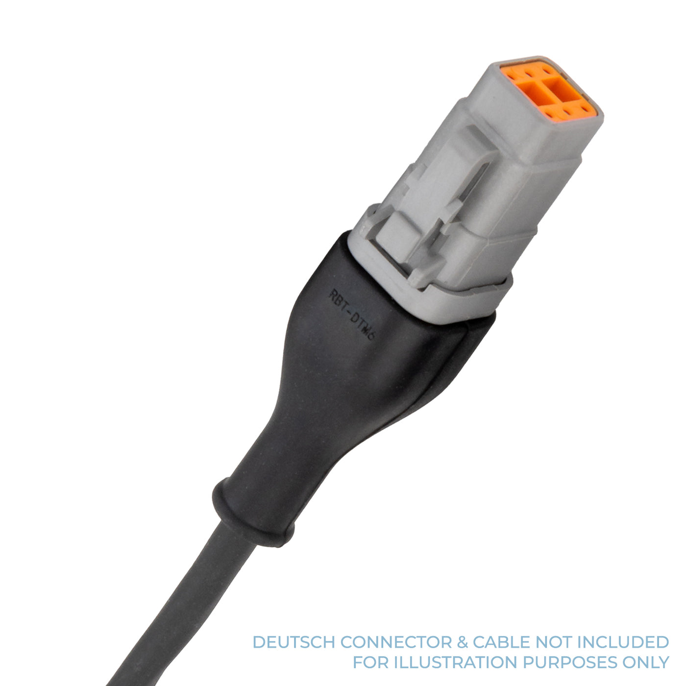 RBT-DTM6 - DTM Series - 6 Cavity - Flexible Rubber Boot - Black ...