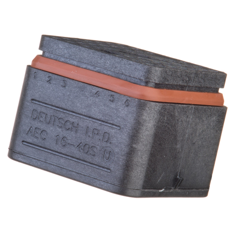 AEC16-40SU - AEC Series - Plug - 40 Cavity, In-Line, Univ. Key, Black ...