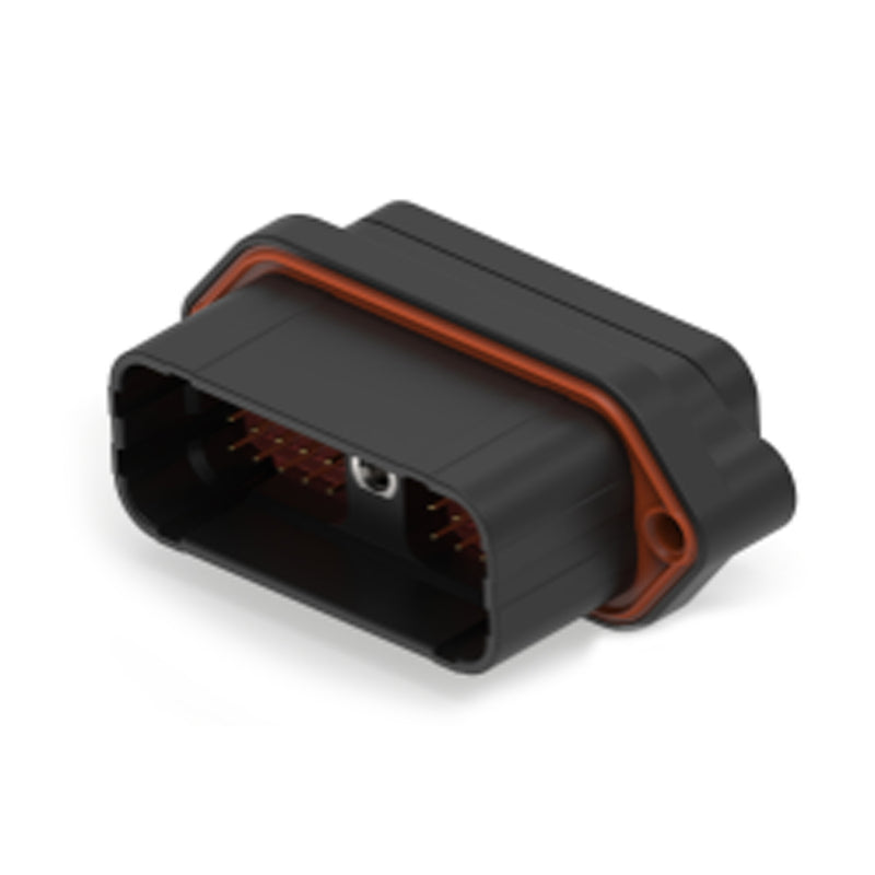 DRC22-40PB - DRC Series - 40 Pin Receptacle - B Key, Flange, Black ...