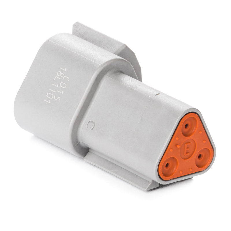 DT04-3P-C015 - DT Series - 3 Pin Receptacle - Reduced Dia. Seals, Gray ...