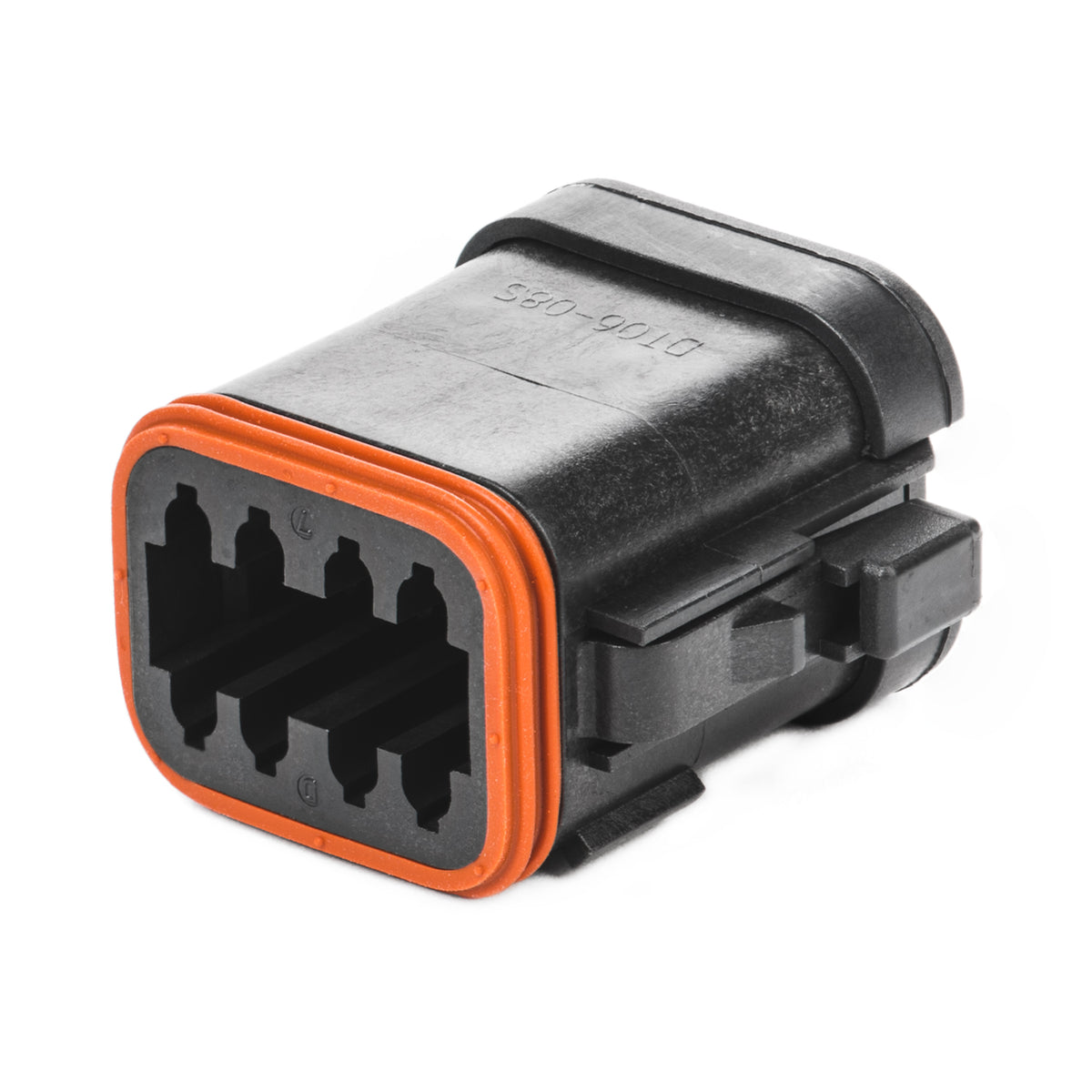 DT06-08SA-E005 - DT Series - 8 Socket Plug - A Key, End Cap, Black ...