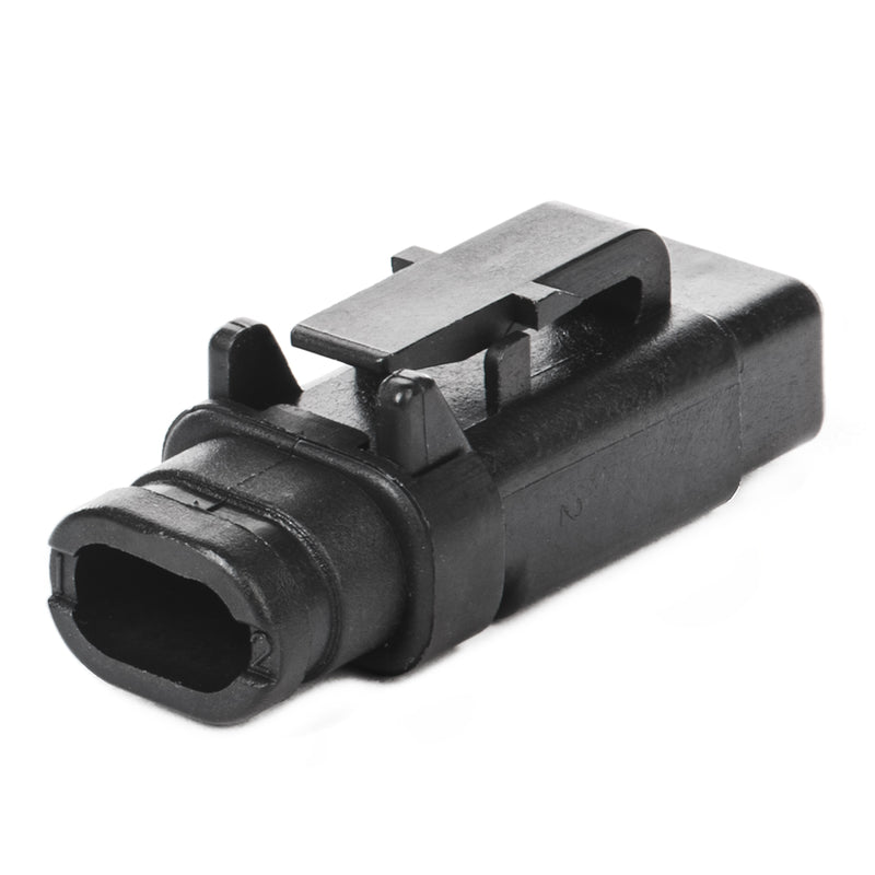 DTM06-2S-EE03 - DTM Series - 2 Socket Plug - Shrink Boot Adapter, Blac ...