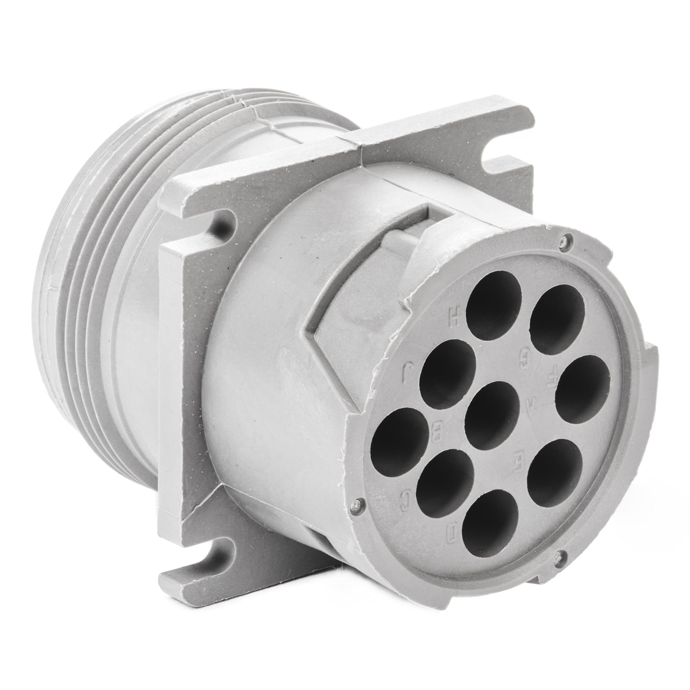 HD10-9-96P - HD10 Series - 9 Pin Receptacle - Threaded Rear, Flange, G ...
