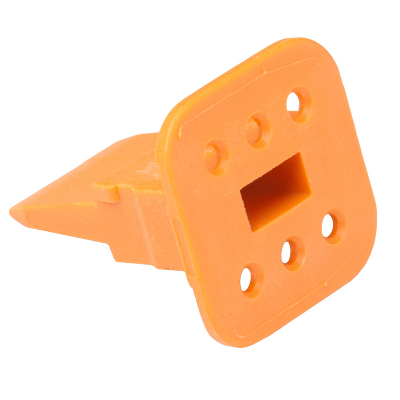 W6S - DT Series - Wedgelock for 6 Socket Plug - Orange – BuyDeutsch
